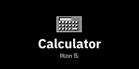 Github Iltonscalculator A Simple Arithmetic Calculator And Delphi Component That Implement