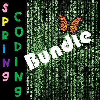 Coding Activities Spring Bundle By The Teacher Party TpT