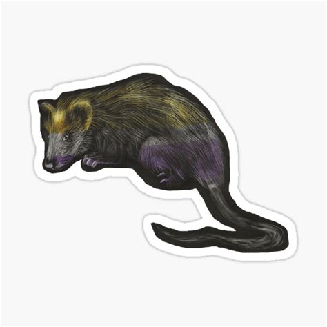 Non Binary Possum Sticker For Sale By Antialice Redbubble