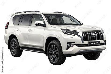 Toyota Land Cruiser Prado Extreme Off Roader Suv Car Isolated On