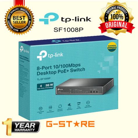 Jual Tp Link Tl Sf1008p 8 Port 10 100mbps Desktop Switch With 4 Port Poe Sf1008d Kota Medan