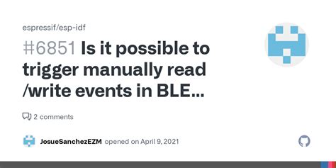 Is It Possible To Trigger Manually Read Write Events In BLE Stack Nimble IDFGH Issue