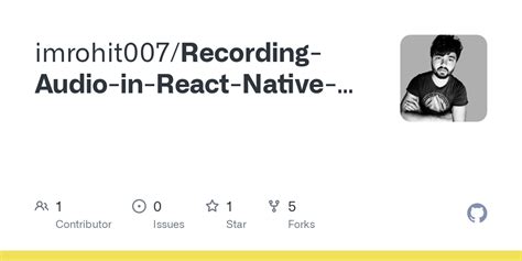 Github Imrohit Recording Audio In React Native Expo