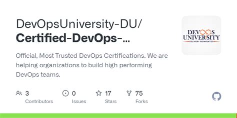 Certified Devops Foundationreadmemd At Master · Devopsuniversity Du