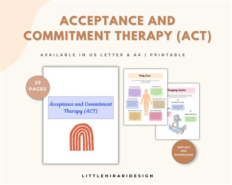 Acceptance And Commitment Therapy Act Worksheets Body Scan Therapy