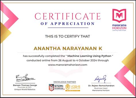 Anantha Narayanan K On Linkedin Machinelearning Python Ai
