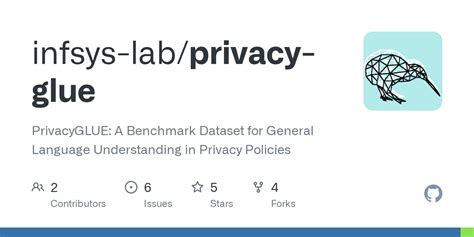 GitHub Infsys Lab Privacy Glue PrivacyGLUE A Benchmark Dataset For General Language