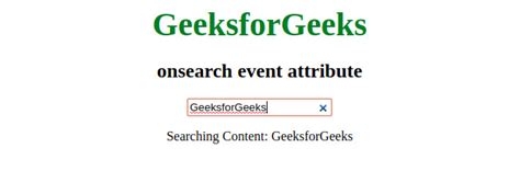 Html Onsearch用法及代码示例 纯净天空