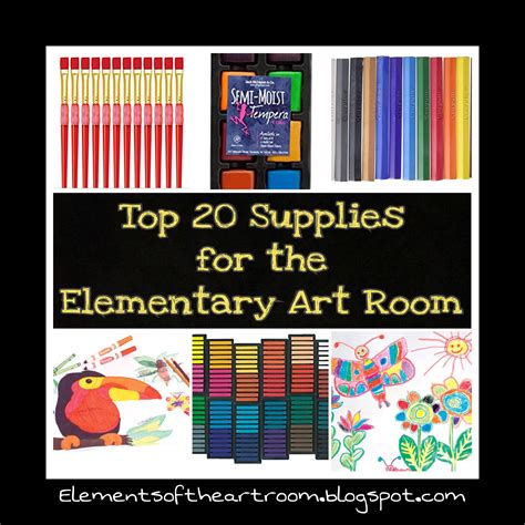 Elements Of The Art Room My Top 20 Supplies For The Elementary Art Room