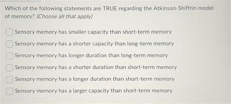 Solved Which Of The Following Statements Are TRUE Regarding Chegg