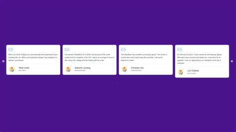 Bootstrap 4 Simple Testimonial Carousel Slider