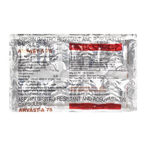 Arvast A 75 Capsules Ak Medical Hall