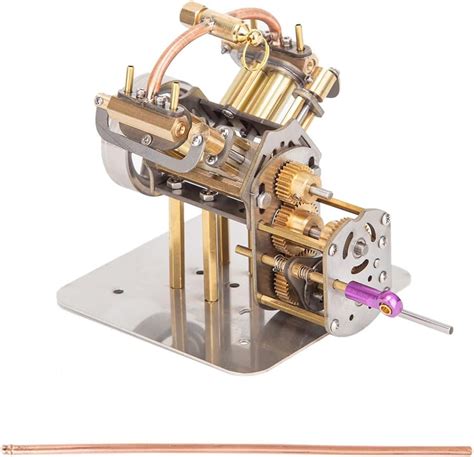 Mechpucontoy Mini Engine Model Kit That Runs V4 Steam