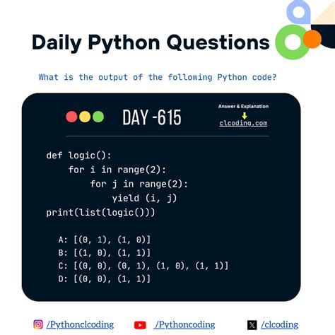 Python Coding Challenge Day 615 What Is The Output Of The Following Python Code ~ Computer