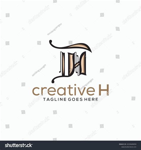 H Letter Creative Logo Design Stock Vector Royalty Free Shutterstock