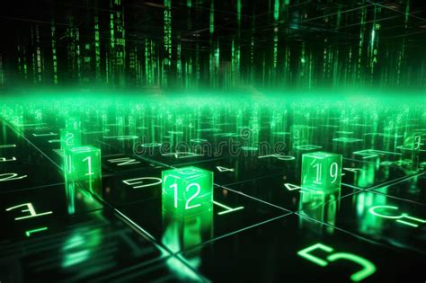 A Rendering Of A Technology Data Binary Code Network Background Stock Image Image Of Screen