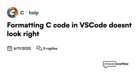 Formatting C Code In Vscode Doesnt Look Right C