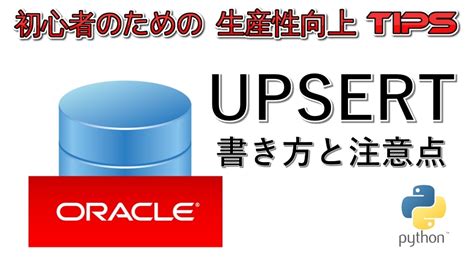 【詳しく解説】oracleにおけるupsertの書き方（サンプル付き） 初学者diyプログラミング入門