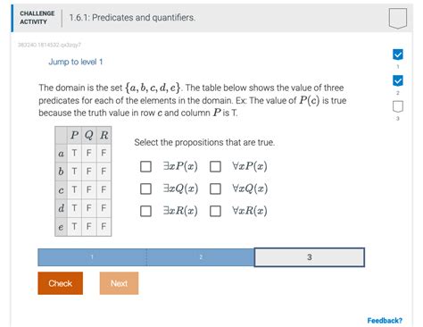 Solved CHALLENGE ACTIVITY Predicates And Quantifiers Chegg