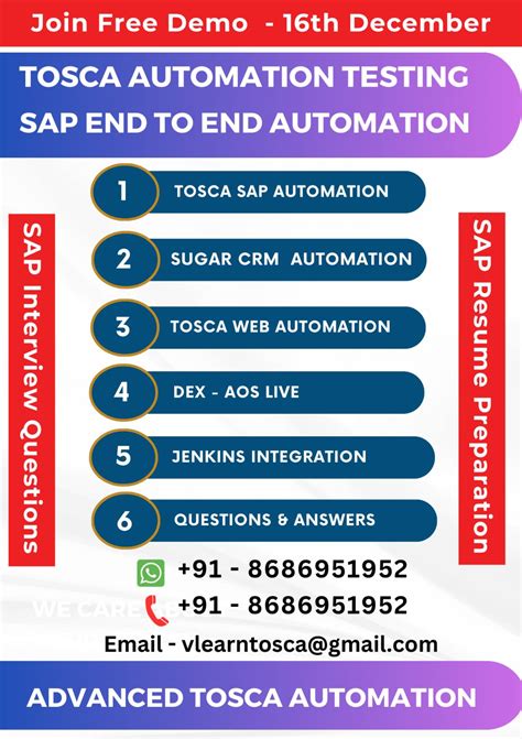 tosca sap automation testing by govind on linkedin tosca sap