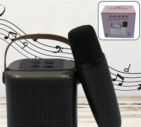 Black Modern WIRELESS SPEAKER WITH MICROPHONE SET At Rs In Rajkot