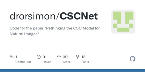 GitHub Drorsimon CSCNet Code For The Paper Rethinking The CSC Model For Natural Images