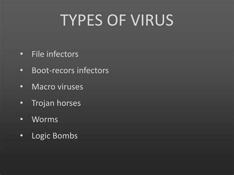 types of computer viruses