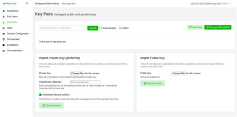 Key Pairs Section Overview FlowCrypt Docs