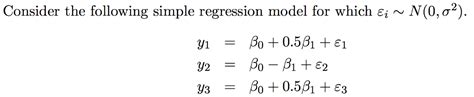 Solved Consider the following simple regression model for | Chegg.com