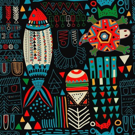 Premium Vector Abstract Seamless Pattern Trendy Geometric Elements Memphis Style