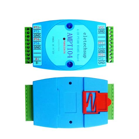 온도 수집기 모듈 백금 열 저항 Dc 12v 24v 4ai 40 300 섭씨 Pt100 티몬