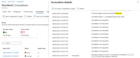 C Azure Function Queuetrigger Not Receiving Cancellation Requests