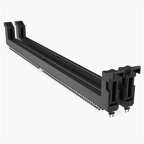 3d Ddr4 Dimm Memory Slot Turbosquid 1427138