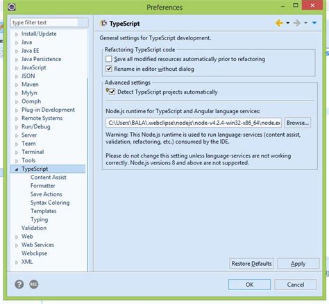 Angularjs Typescript Validator Not Working In My Angular IDE Eclipse