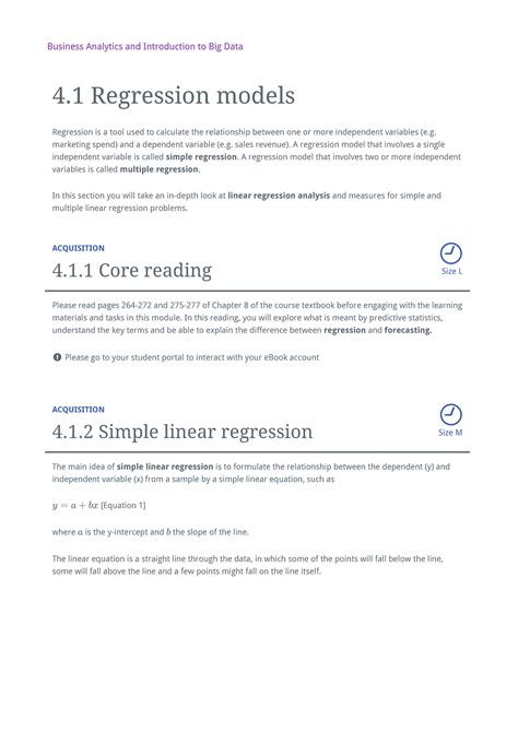 Regression Models Notes Regression Is A Tool Used To Calculate The