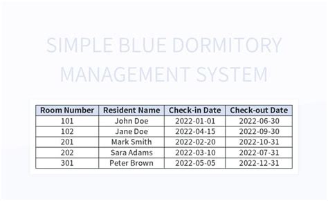 Free Room Allocation Templates For Google Sheets And Microsoft Excel Slidesdocs