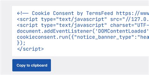 Free Cookie Consent Notice Banner Termsfeed