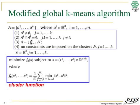 Ppt Fast Modified Global K Means Algorithm For Incremental Cluster