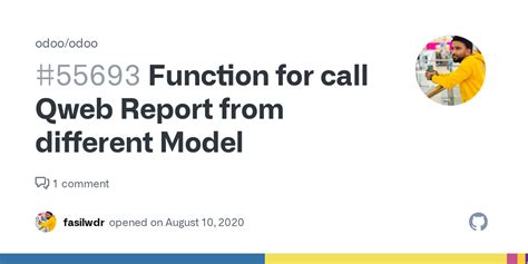 Function For Call Qweb Report From Different Model · Issue 55693 · Odooodoo · Github