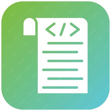 Premium Vector Vector Design Scripting Icon Style