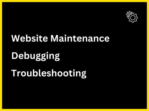 Website Maintenance Debugging And Troubleshooting Upwork