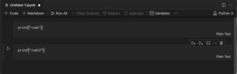 Running Plain Text Code Cells Is A No Op Issue Microsoft Vscode GitHub
