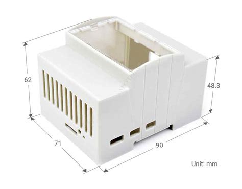 树莓派5代pi5专用大空间注塑导轨abs材质外壳机箱 带透明顶壳