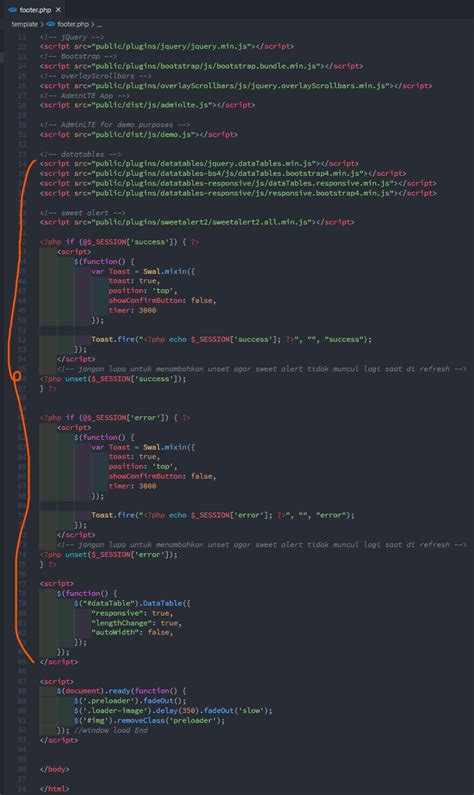 Tutorial Crud Php Template Adminlte 3 Jquery Datatable Sweet