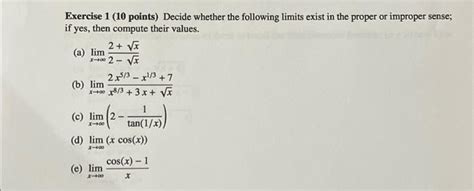 solved exercise 1 10 points decide whether the following