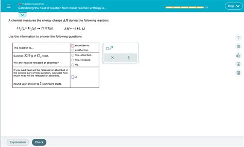 Solved THERMOCHEMISTRY Calculating The Heat Of Reaction From Chegg