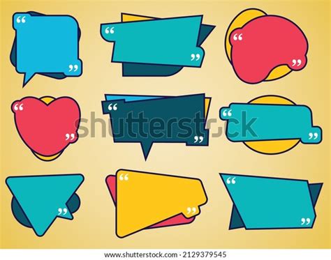 Set Cute Text Box Stock Vector Royalty Free 2129379545 Shutterstock