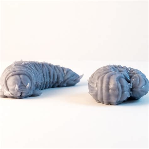3d Printable Giant Larvae Dnd Character 2 Poses By Dca Tabletop