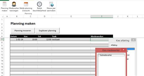 Een Werkplanning In Excel Nodig Wij Maken Het Voor U