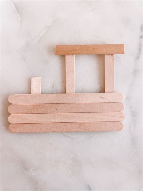 Popsicle Stick Train Ornament Craft Train Ornament Popsicle Stick